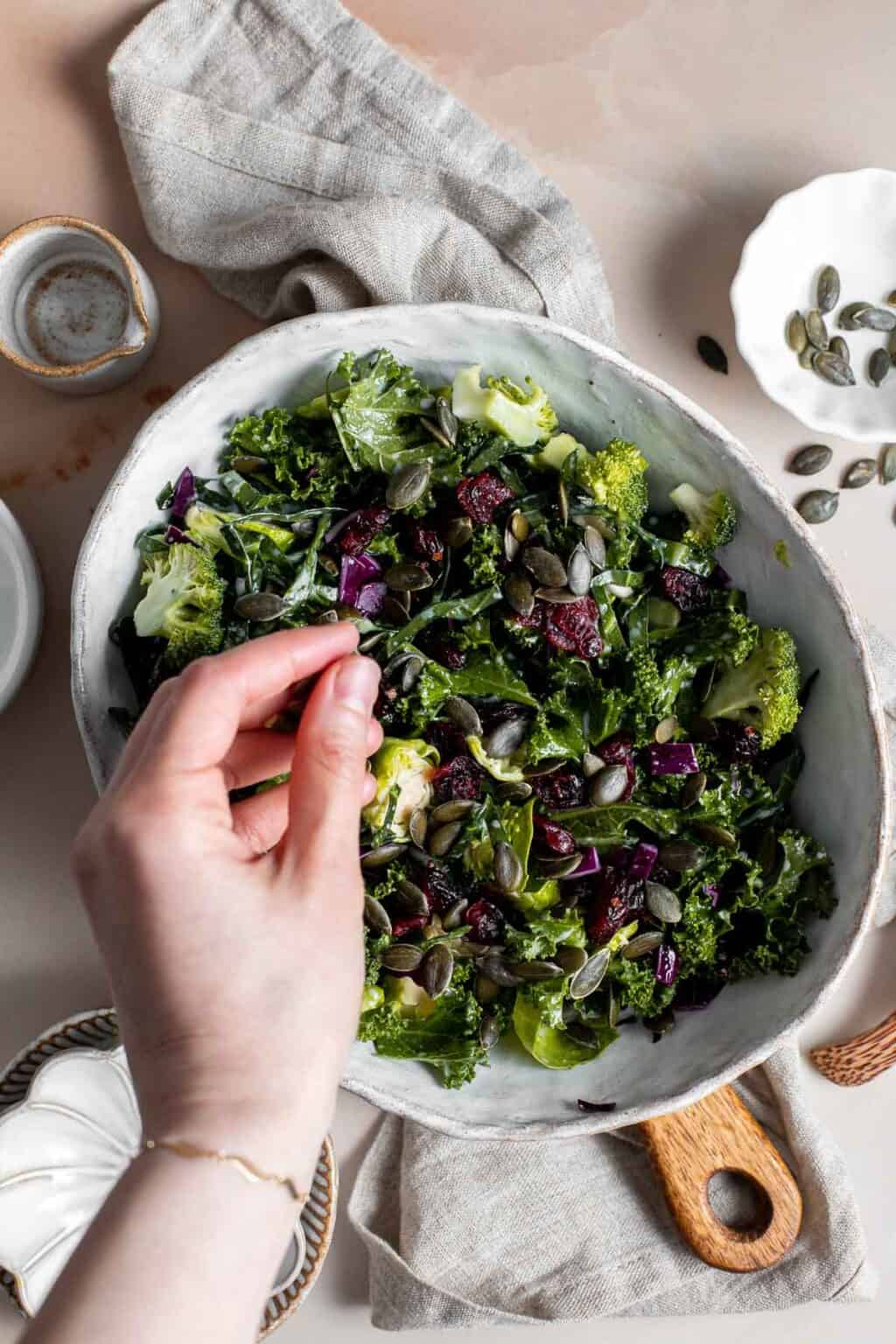 Sweet Kale Salad - Ahead of Thyme