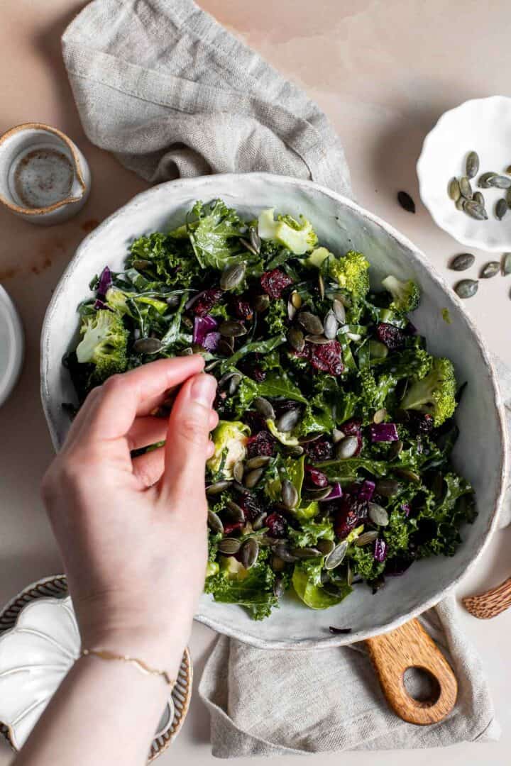 Sweet Kale Salad - Ahead of Thyme