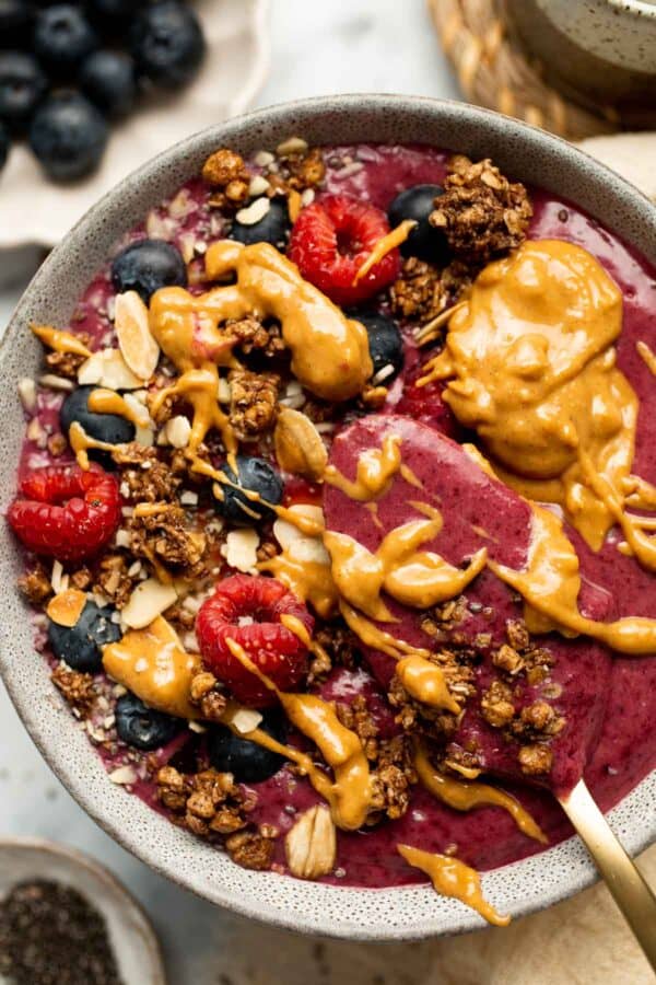 Berry Smoothie Bowl - Ahead of Thyme