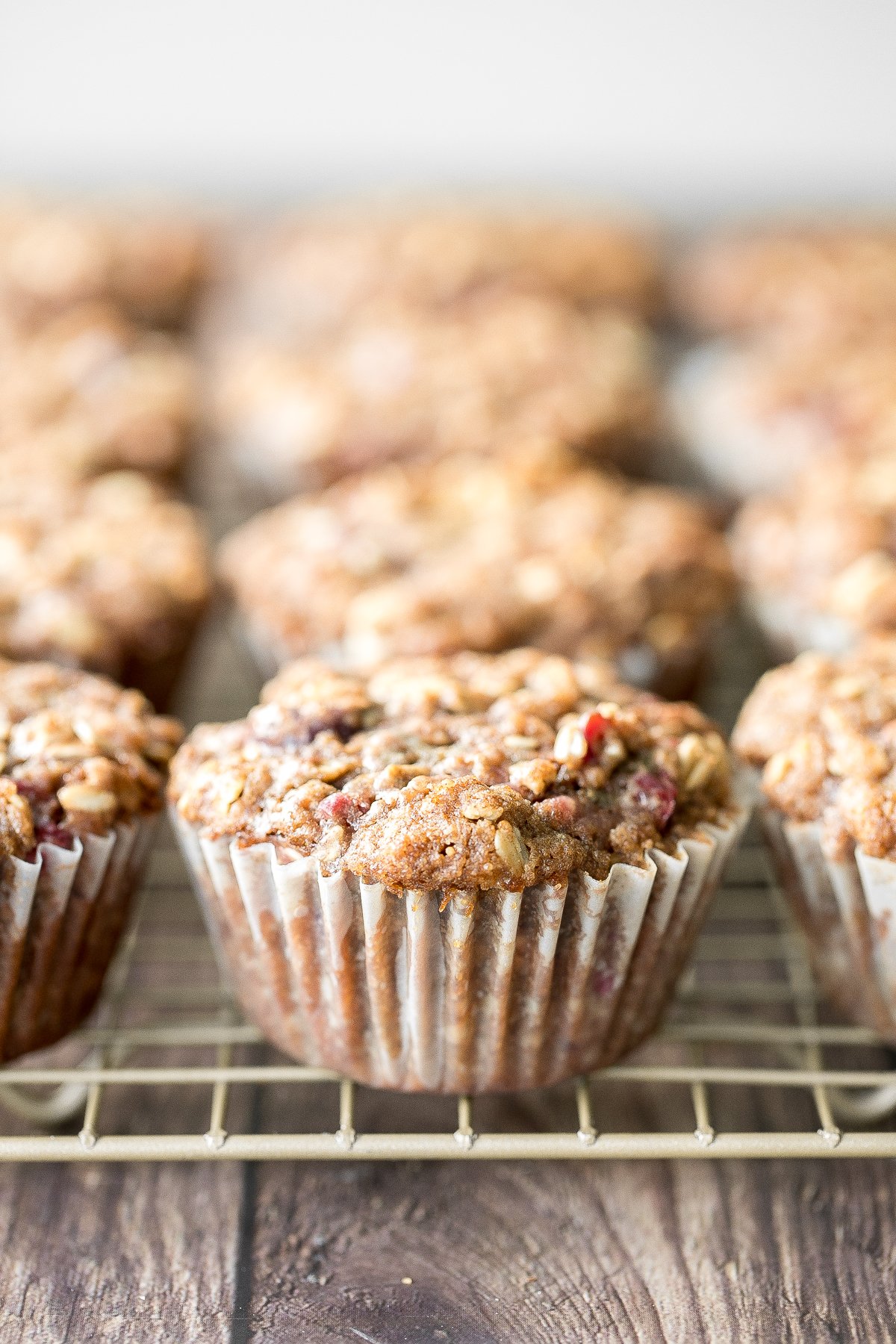Leftover Cranberry Sauce Muffins with Oat Streusel Topping - Ahead of Thyme