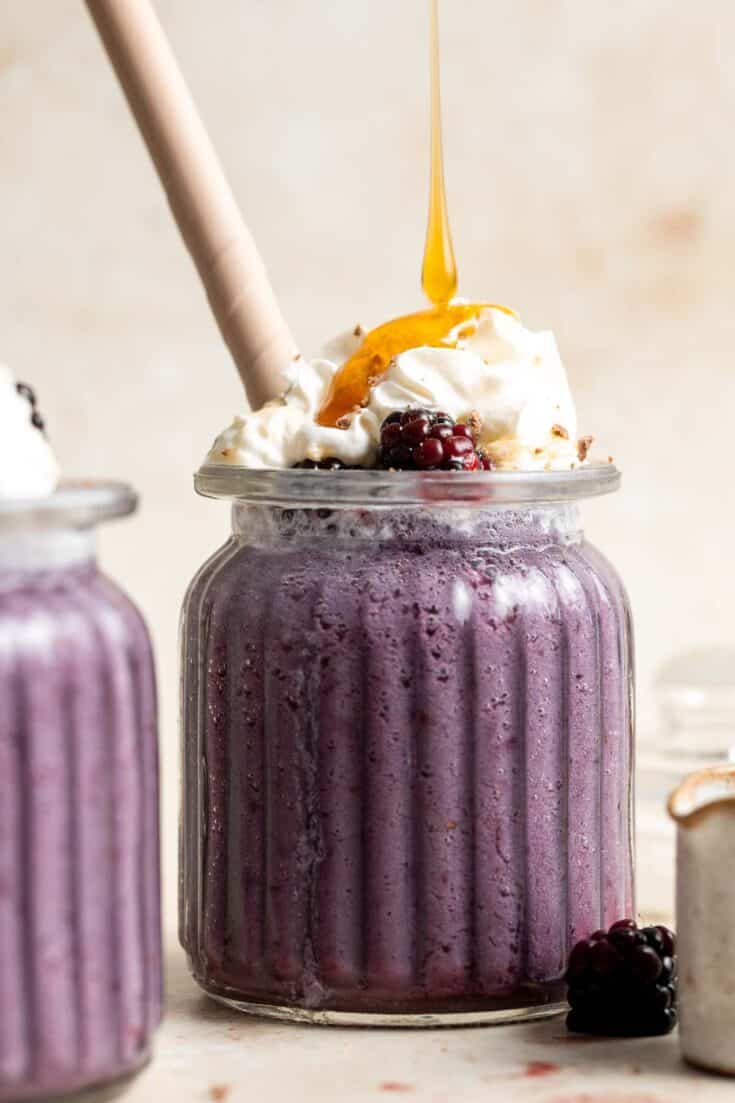 Blackberry Milkshake - Ahead of Thyme