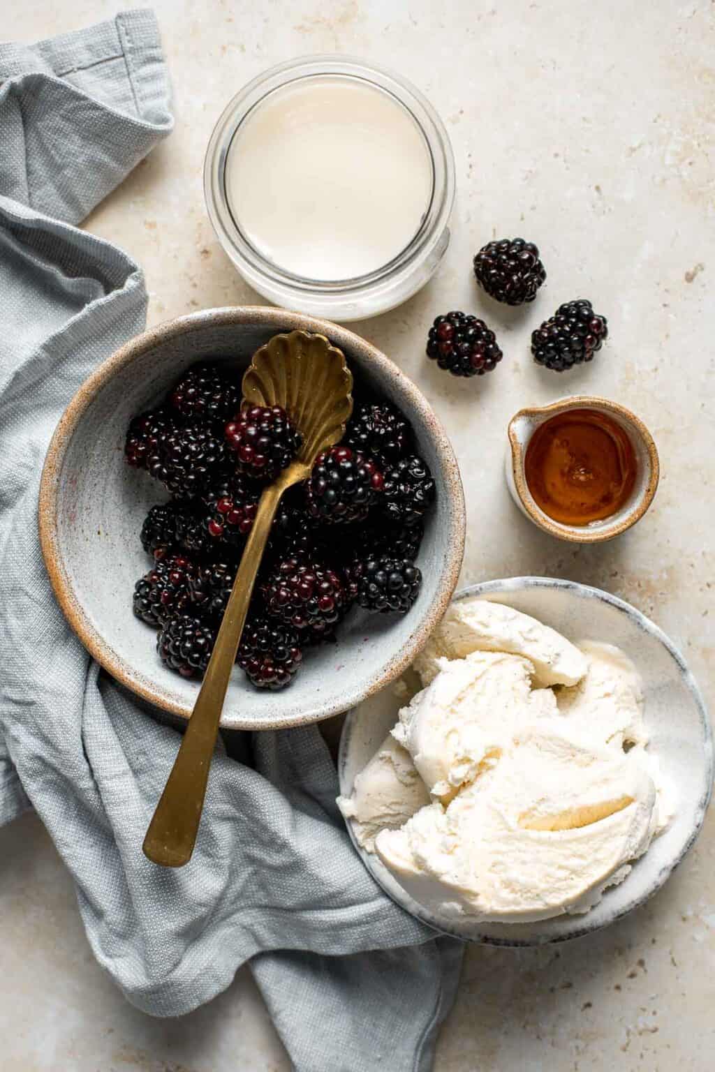 Blackberry Milkshake - Ahead of Thyme