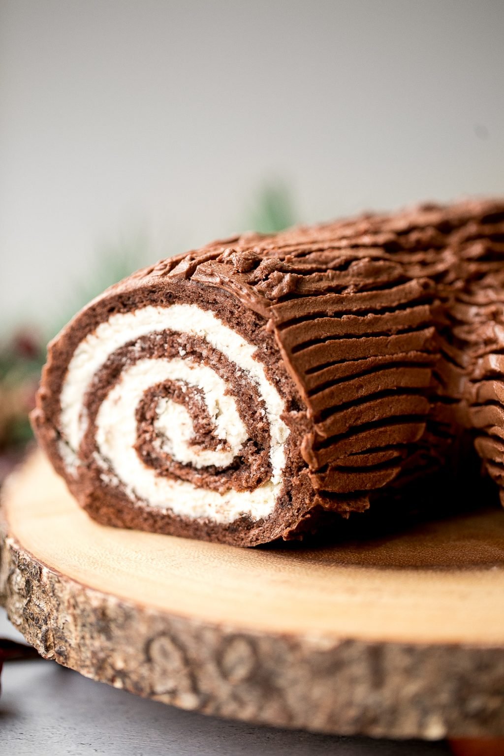 Holiday Yule Log Cake (Bûche de Noël) - Ahead of Thyme