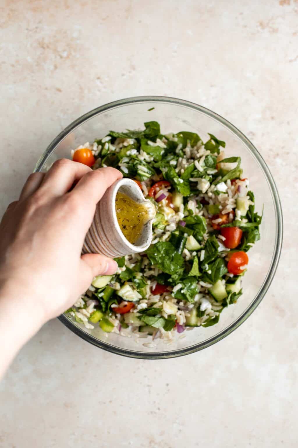 Mediterranean Brown Rice Salad - Ahead of Thyme