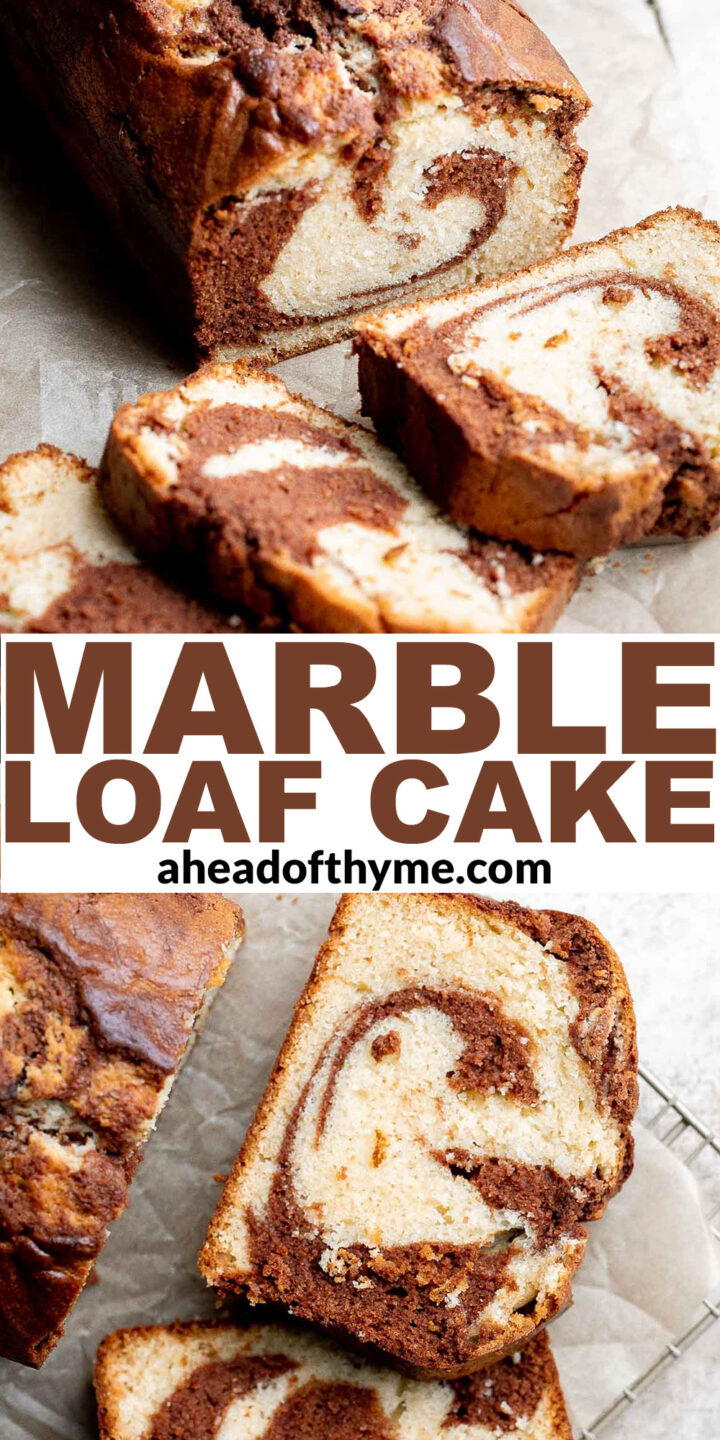 Chocolate and Vanilla Marble Cake - Ahead of Thyme