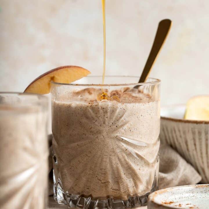 Healthy Apple Pie Fall Smoothie - Ahead of Thyme