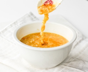 Pumpkin Congee Rice Porridge with Corn - Ahead of Thyme