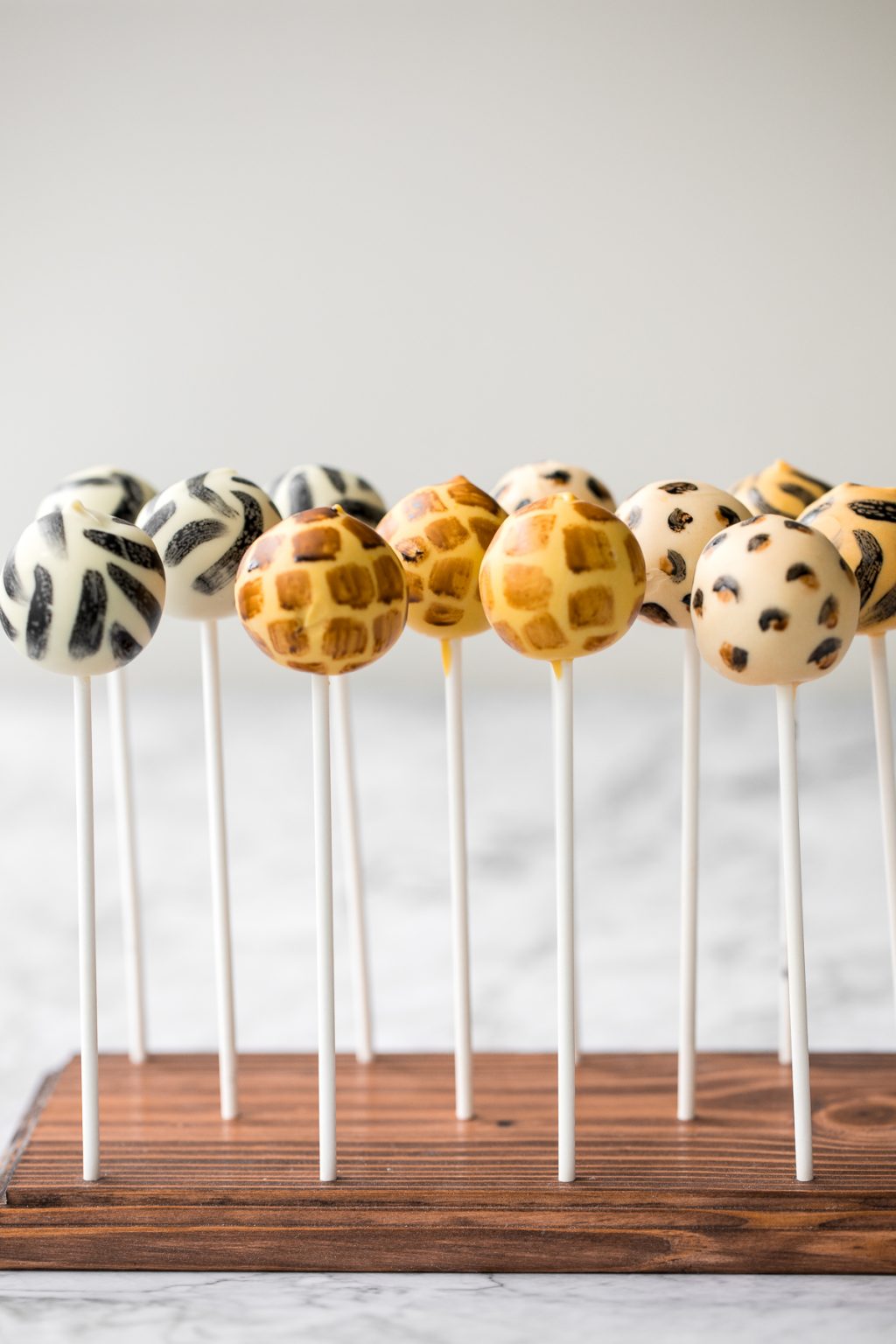 Safari Animal Print Cake Pops - Ahead of Thyme