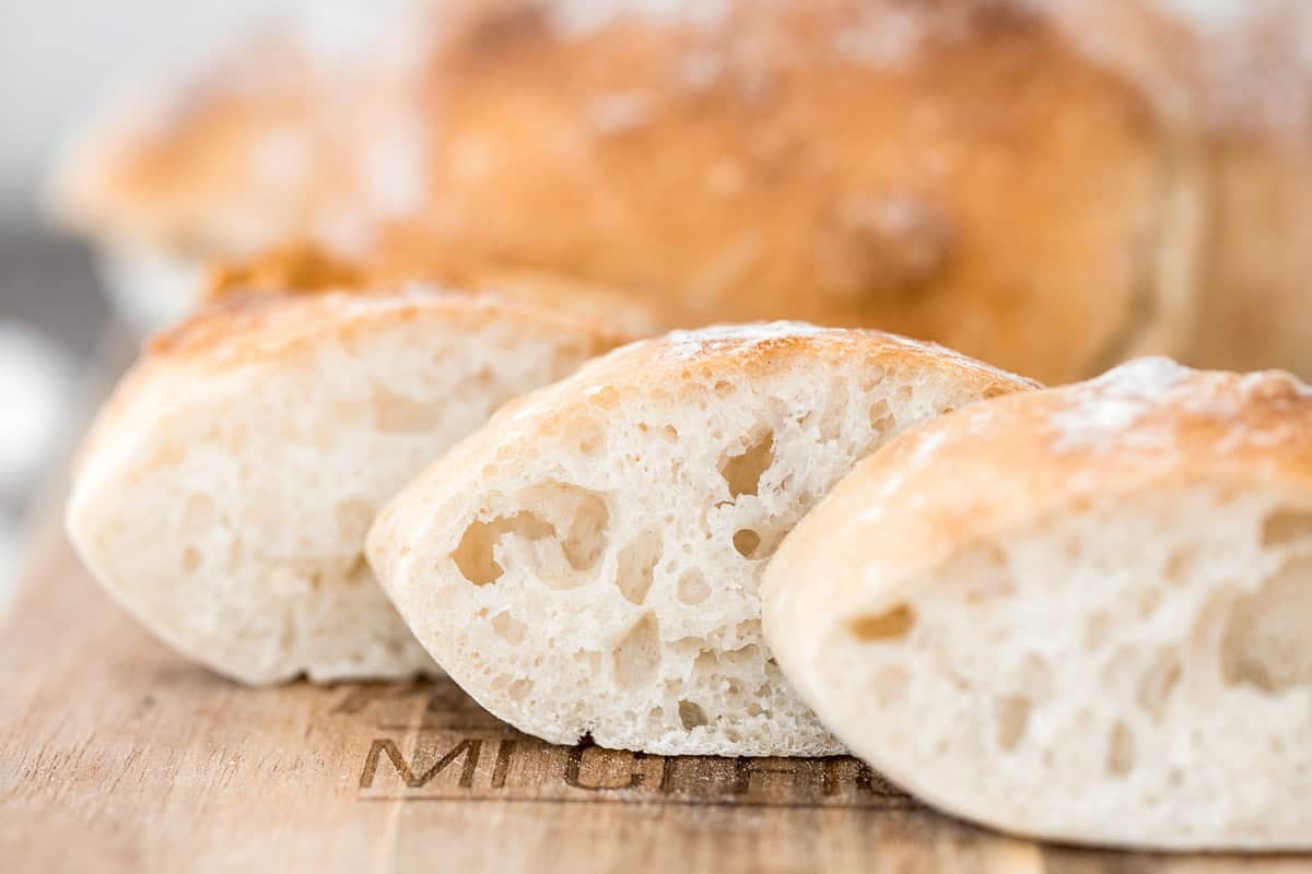 Easy Small Batch Ciabatta Rolls - Ahead of Thyme