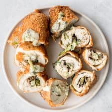 Creamy Chicken Roulade with Spinach and Mushrooms - Ahead of Thyme