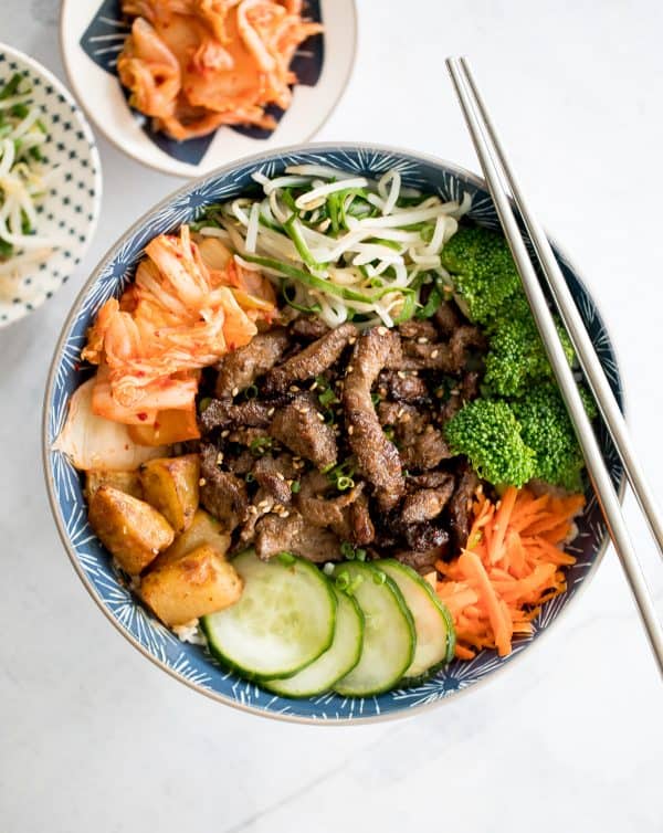 Korean Beef Steak Rice Bowl - Ahead of Thyme