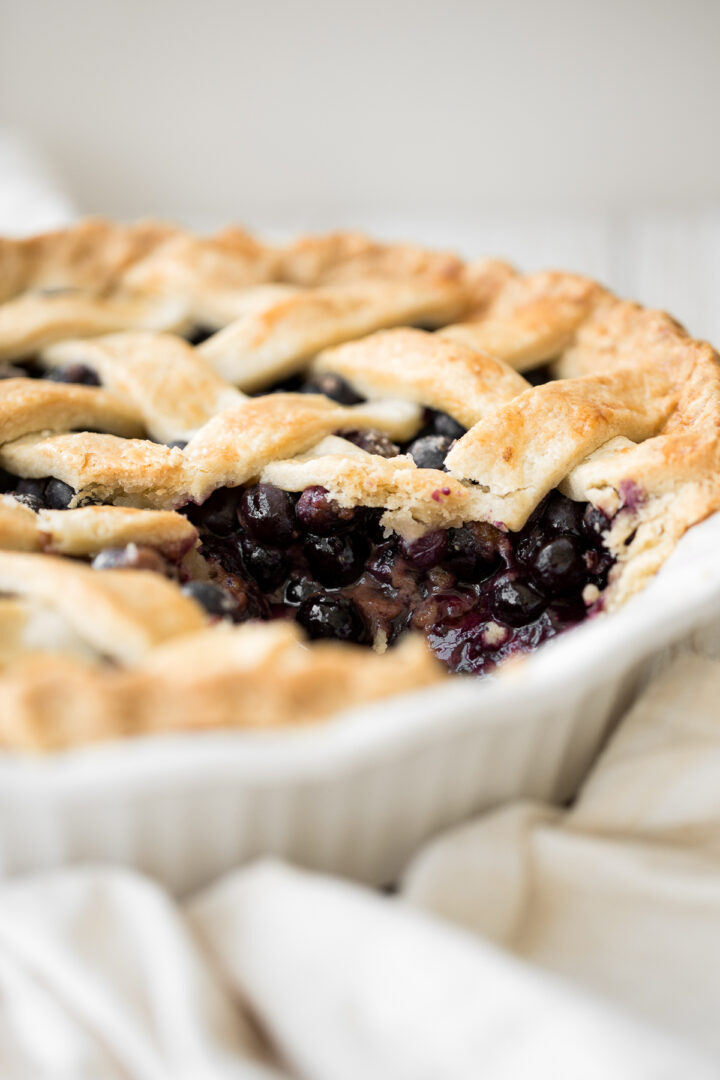 Classic Blueberry Pie with Lattice Top - Ahead of Thyme