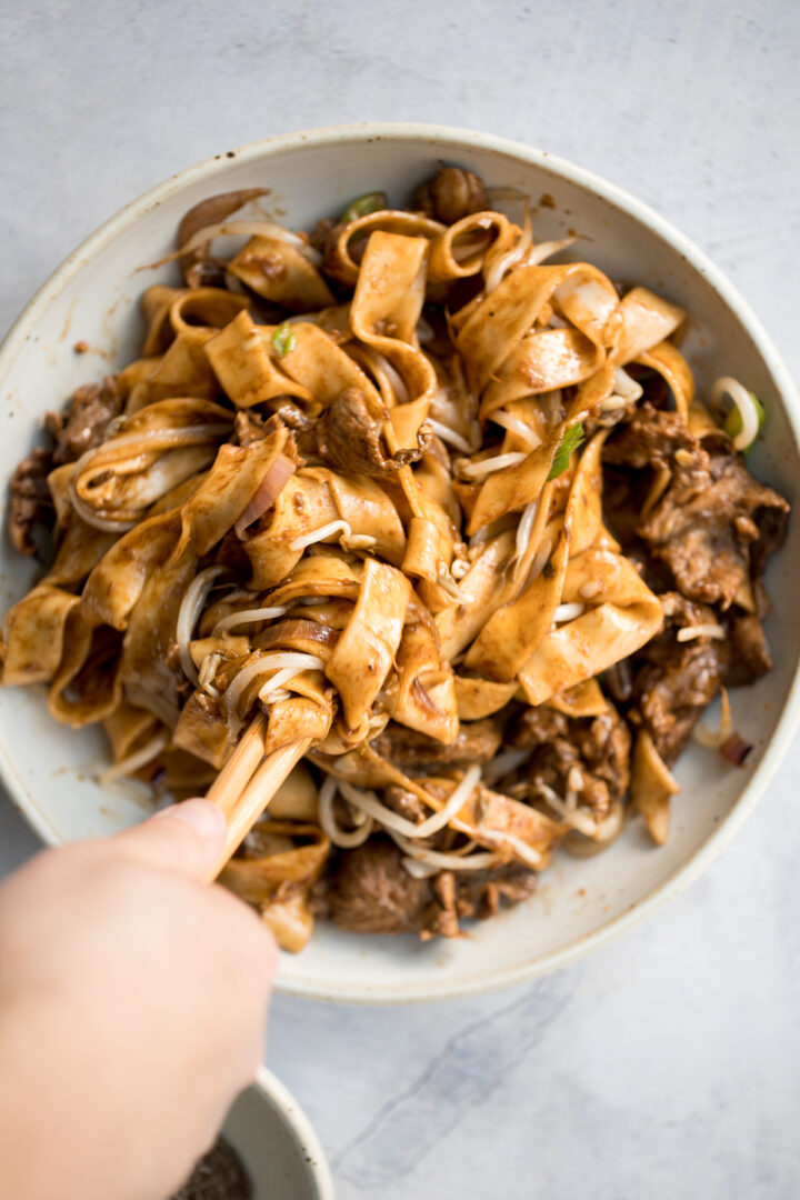 Spicy Cumin Lamb Noodles - Ahead of Thyme