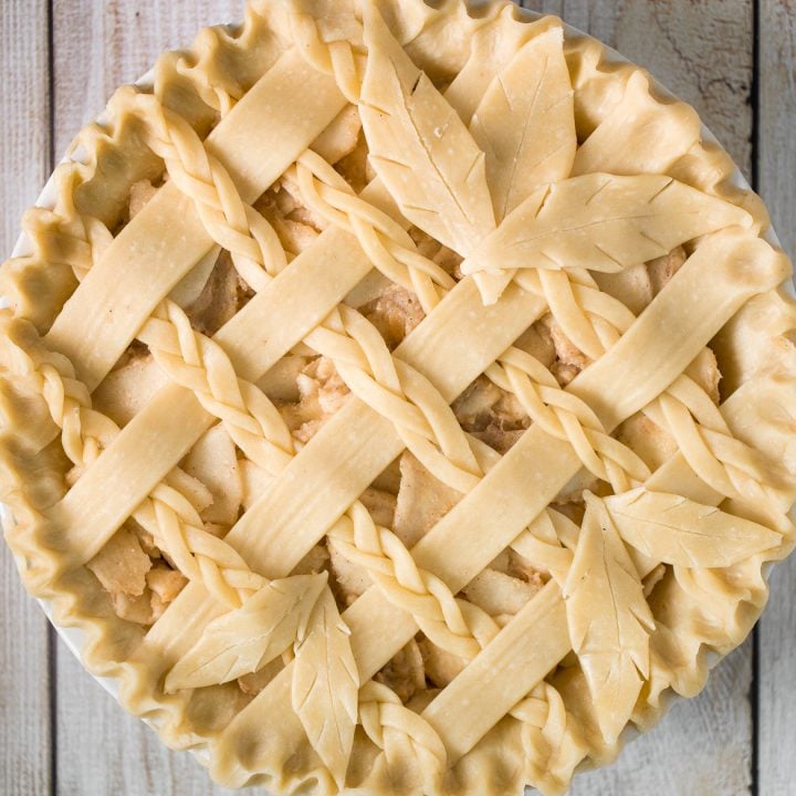 Braided Lattice Apple Pie - Ahead of Thyme