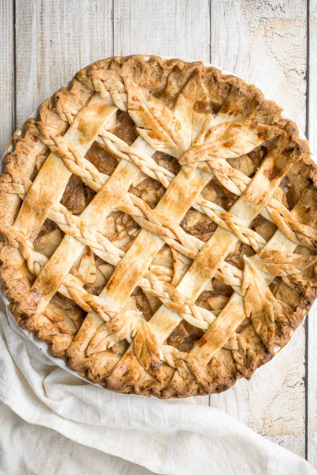 Braided Lattice Apple Pie - Ahead of Thyme