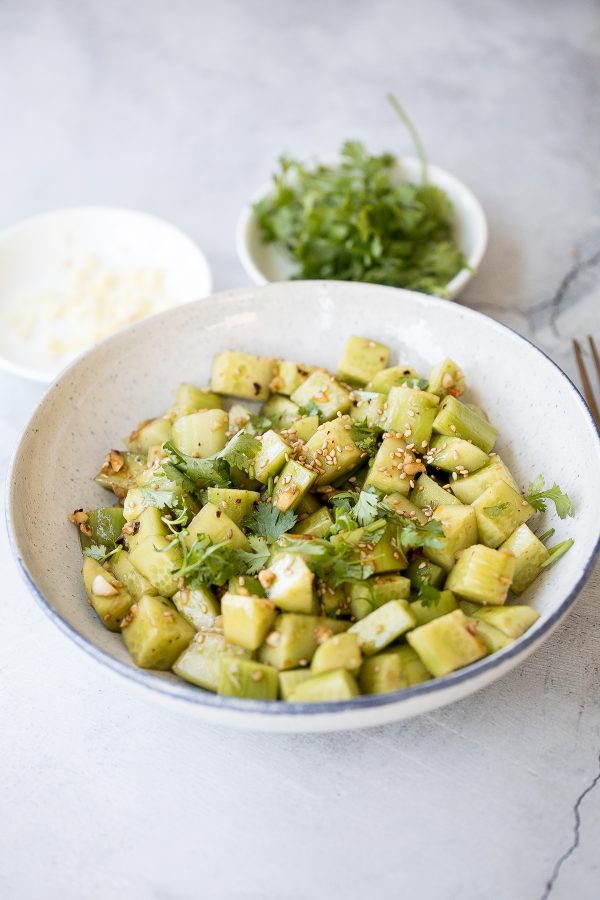 Chinese Garlic Cucumber Salad - Ahead of Thyme