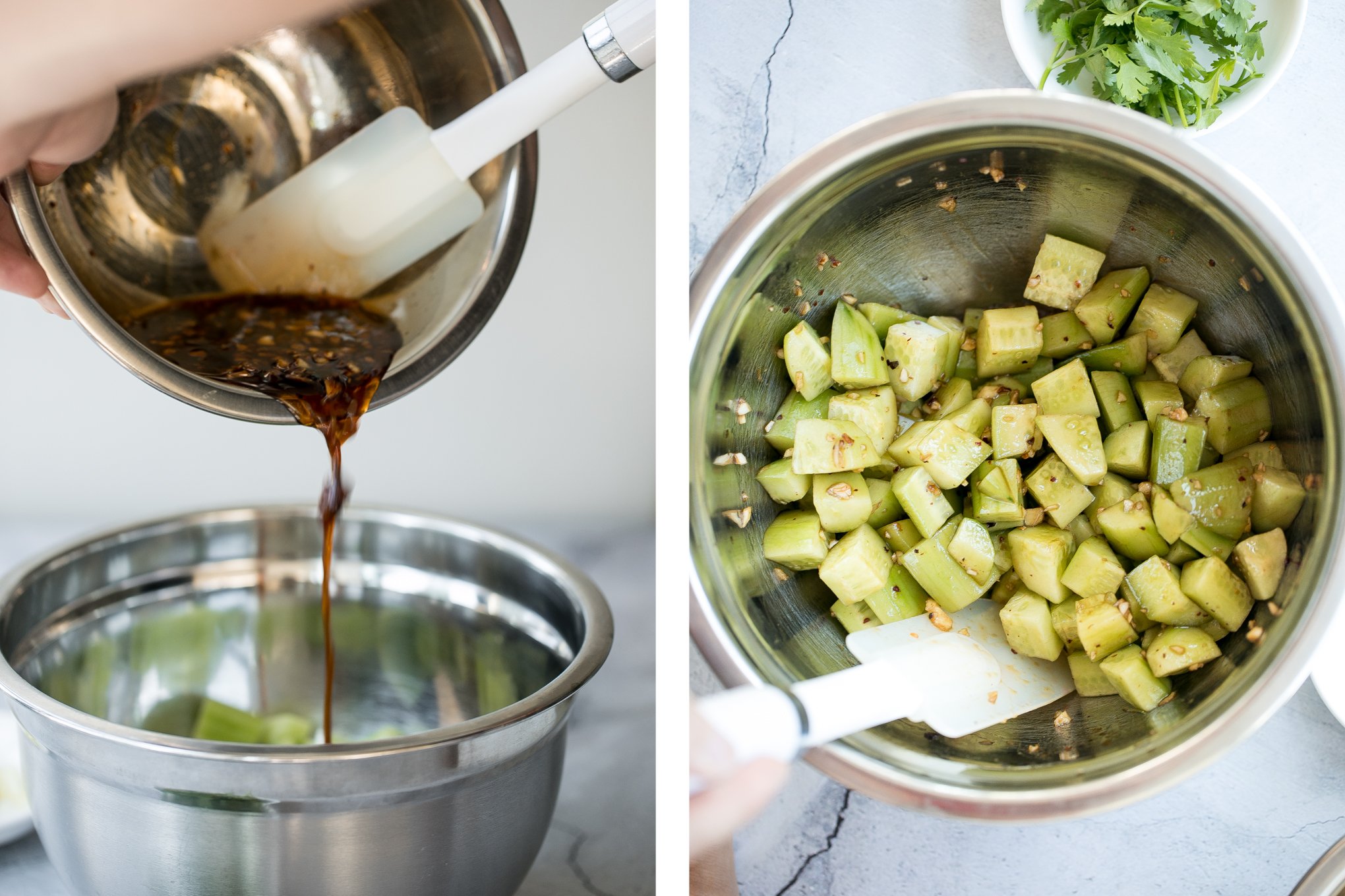 Chinese Garlic Cucumber Salad - Ahead of Thyme