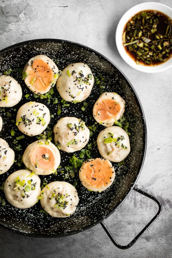 Crispy Bottom Shanghai Pan-Fried Pork Buns - Ahead of Thyme