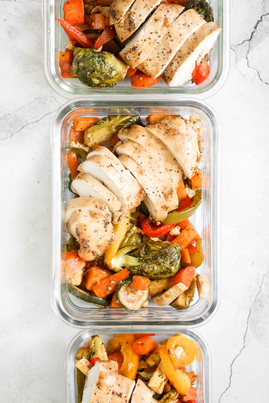 Meal Prep Sheet Pan Balsamic Chicken and Vegetables - Ahead of Thyme