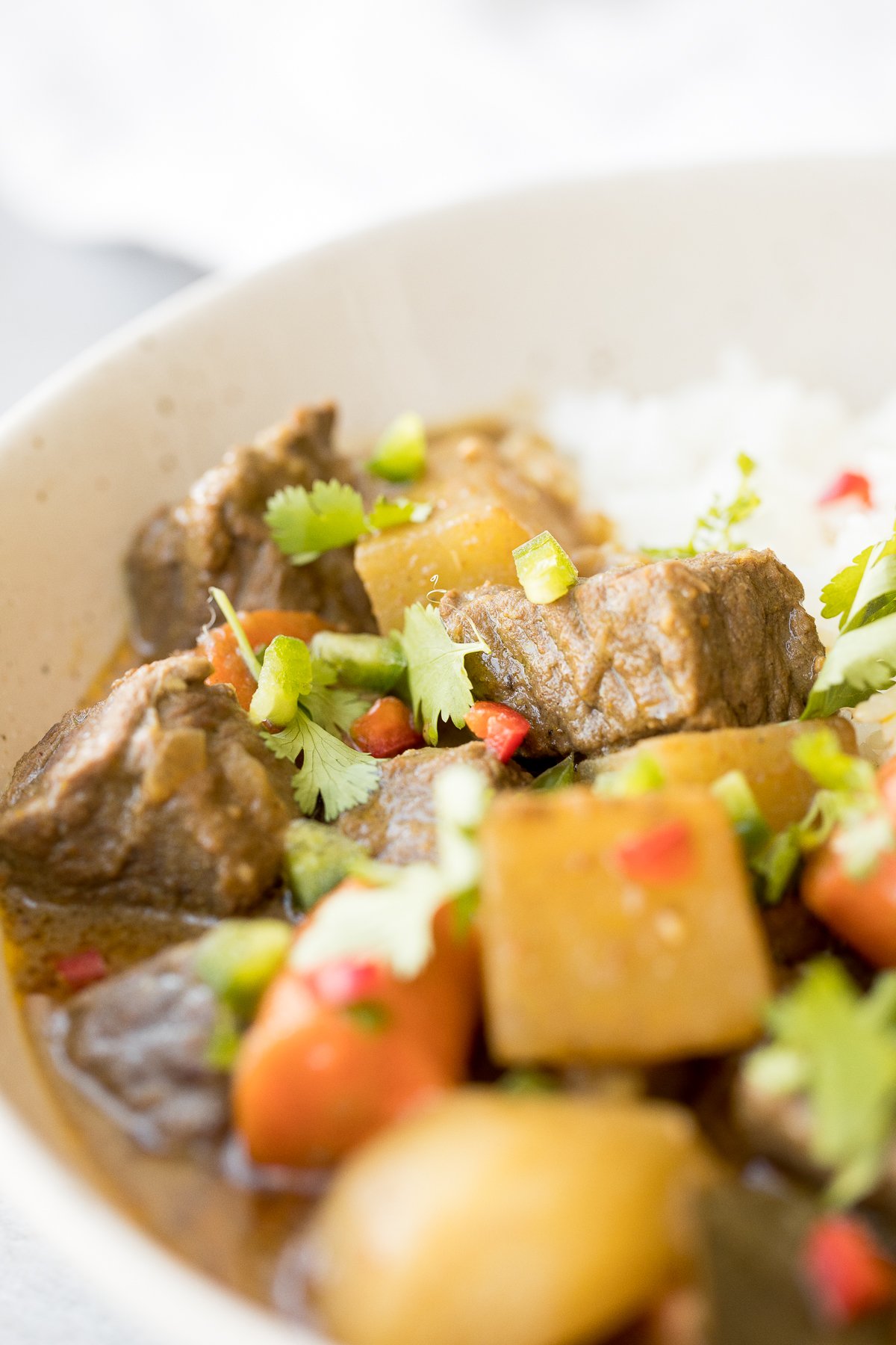 One Pot Coconut Curry Beef Stew - Ahead of Thyme