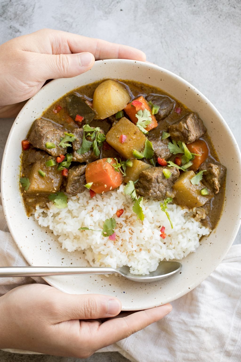 One Pot Coconut Curry Beef Stew - Ahead of Thyme