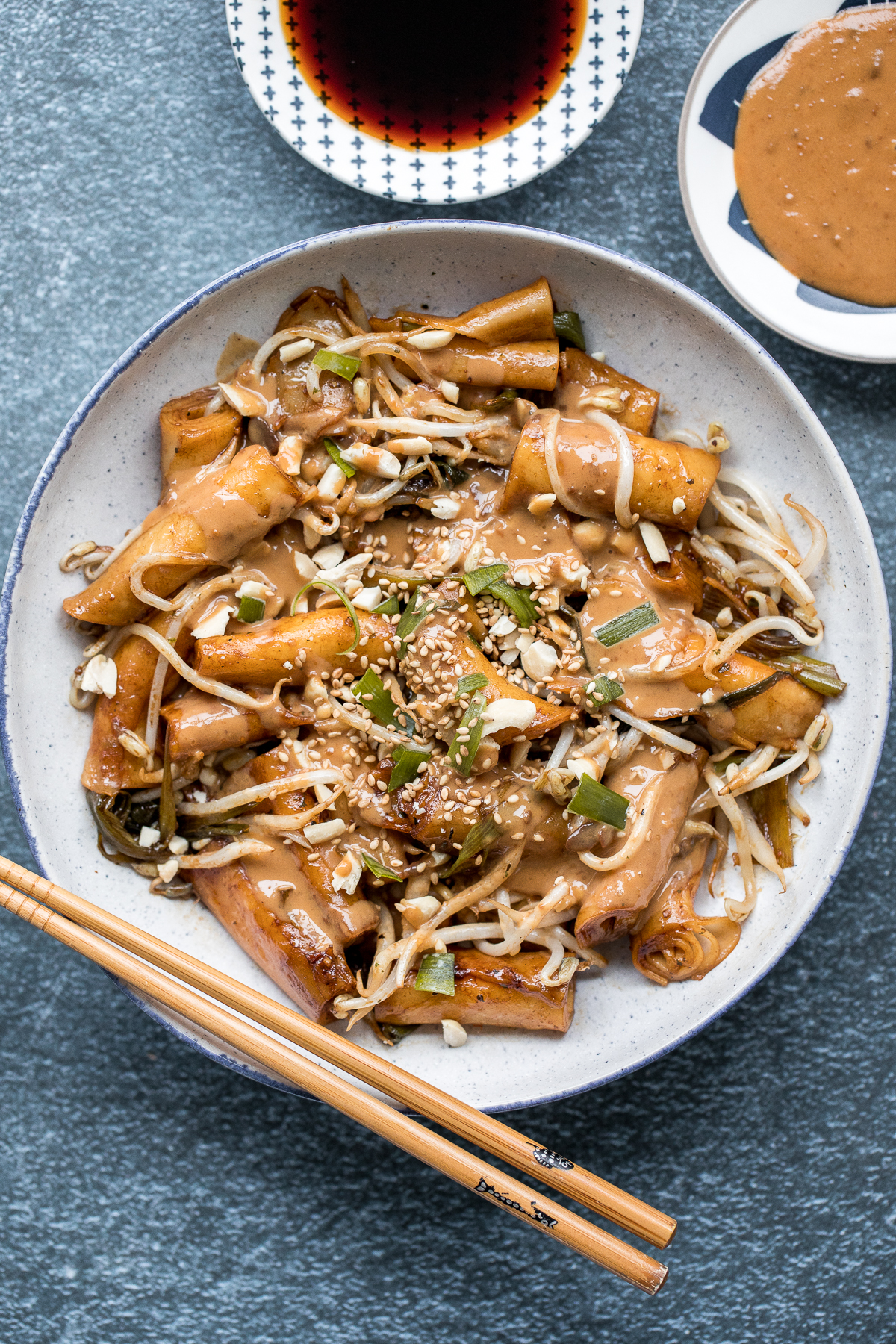 Stir Fried Rice Noodle Rolls With Peanut Butter Sauce Aheadofthyme stir-fried-rice-noodle-rolls-with-peanut-butter-sauce-aheadofthyme
