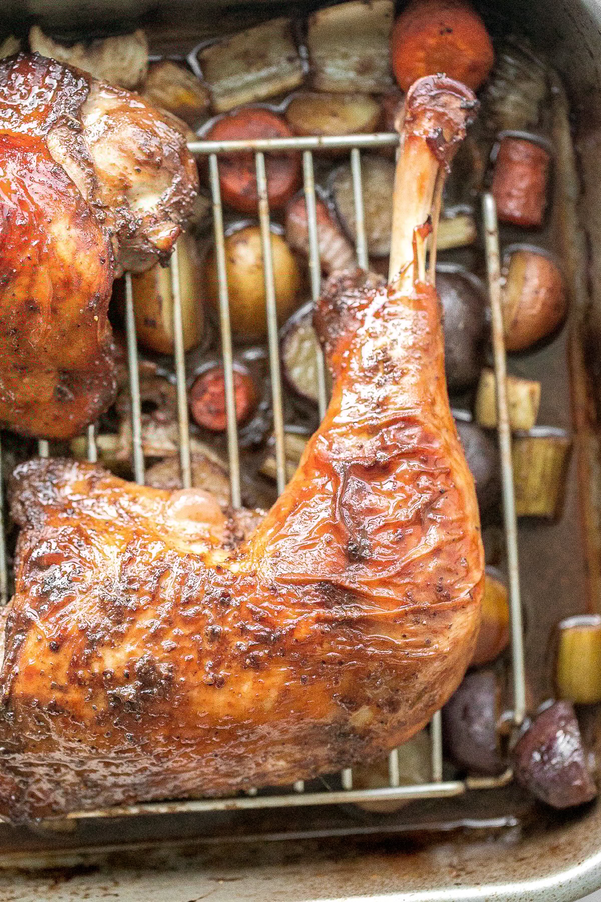 Roasted Turkey Legs with Vegetables - Ahead of Thyme