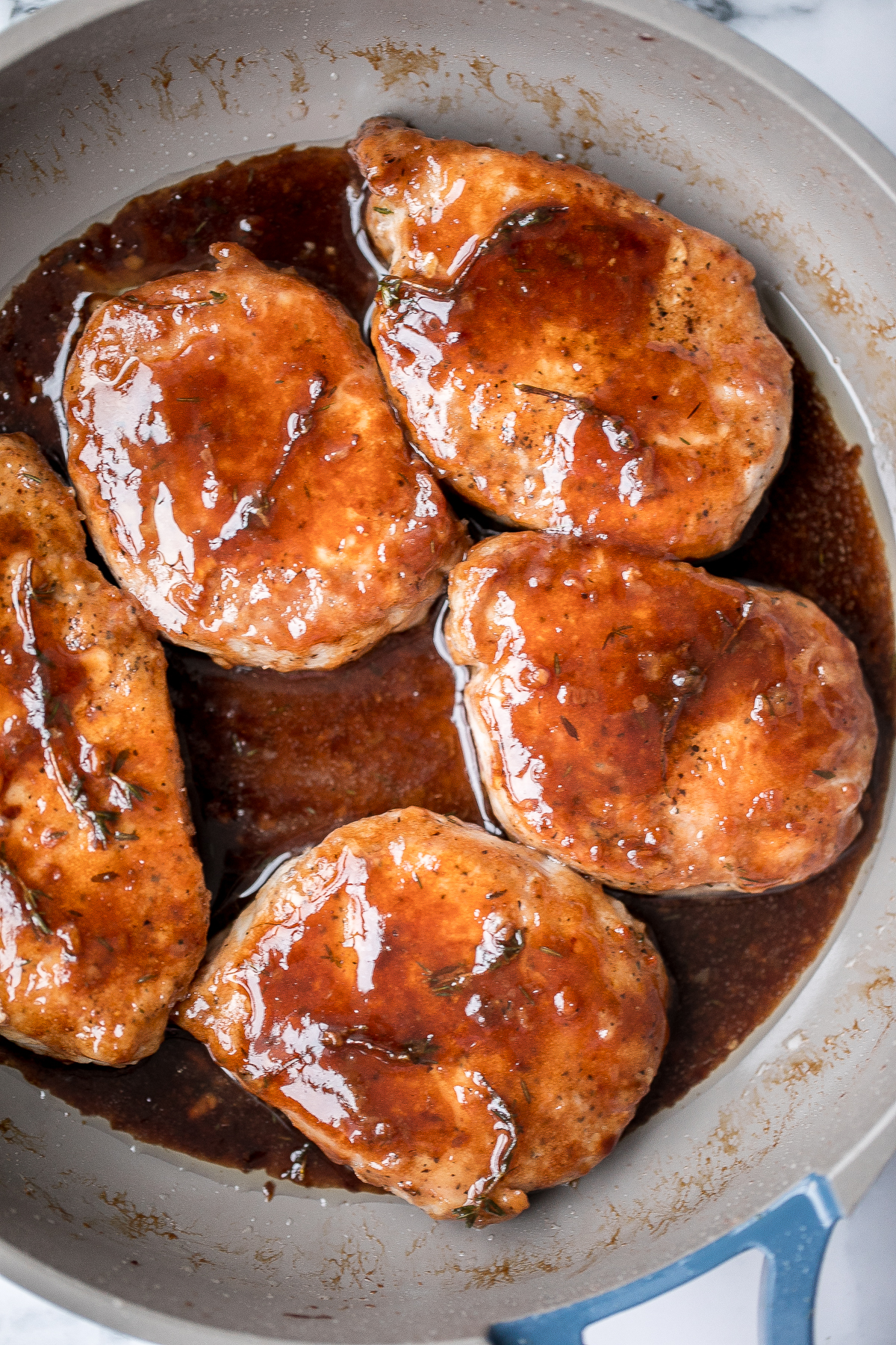 Glazed Honey Balsamic Pork Chops | aheadofthyme.com - Ahead of Thyme