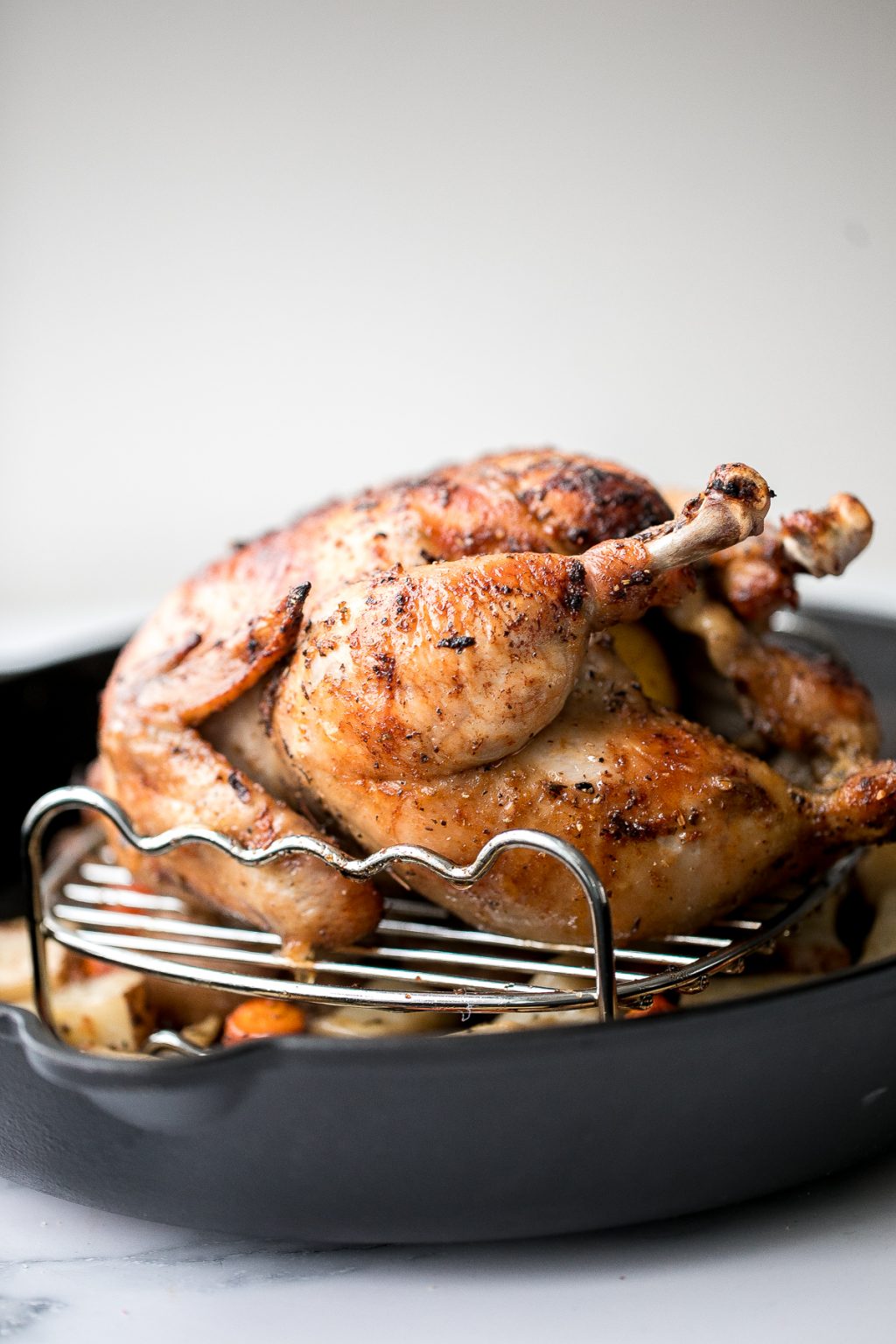 Greek Lemon Garlic Whole Roast Chicken - Ahead of Thyme