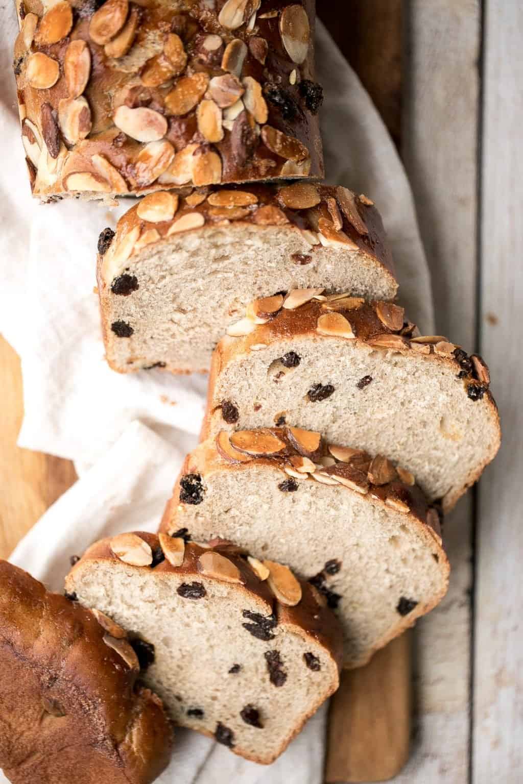 Cinnamon Raisin Challah Bread with Almonds - Ahead of Thyme
