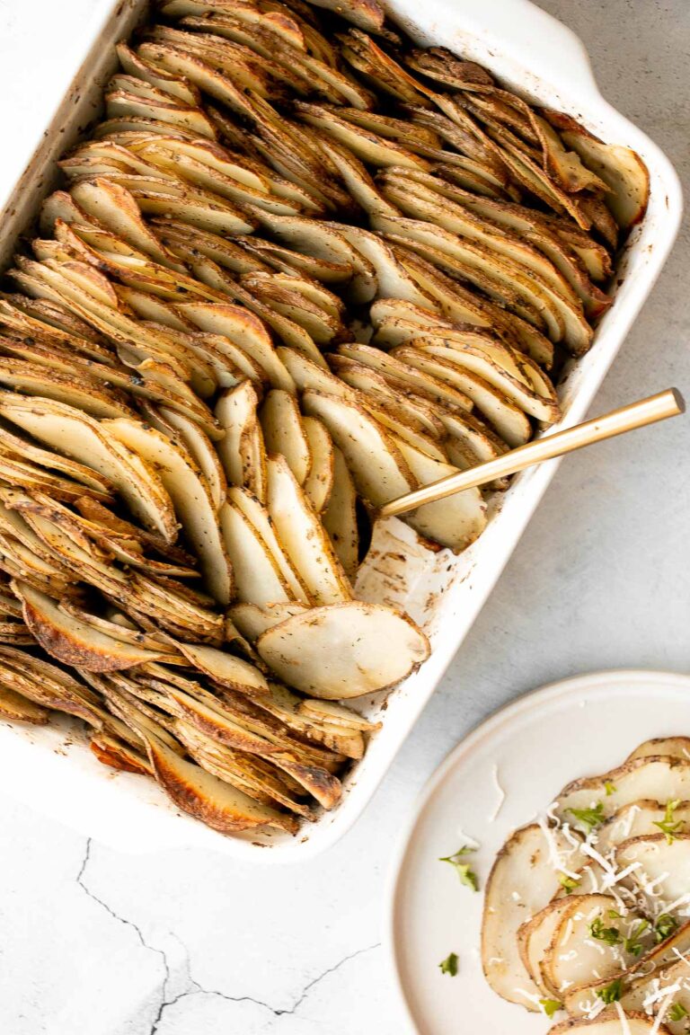 Crispy Leaf Potatoes - Ahead of Thyme