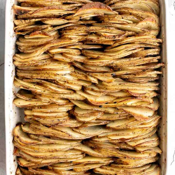 Crispy Leaf Potatoes - Ahead of Thyme