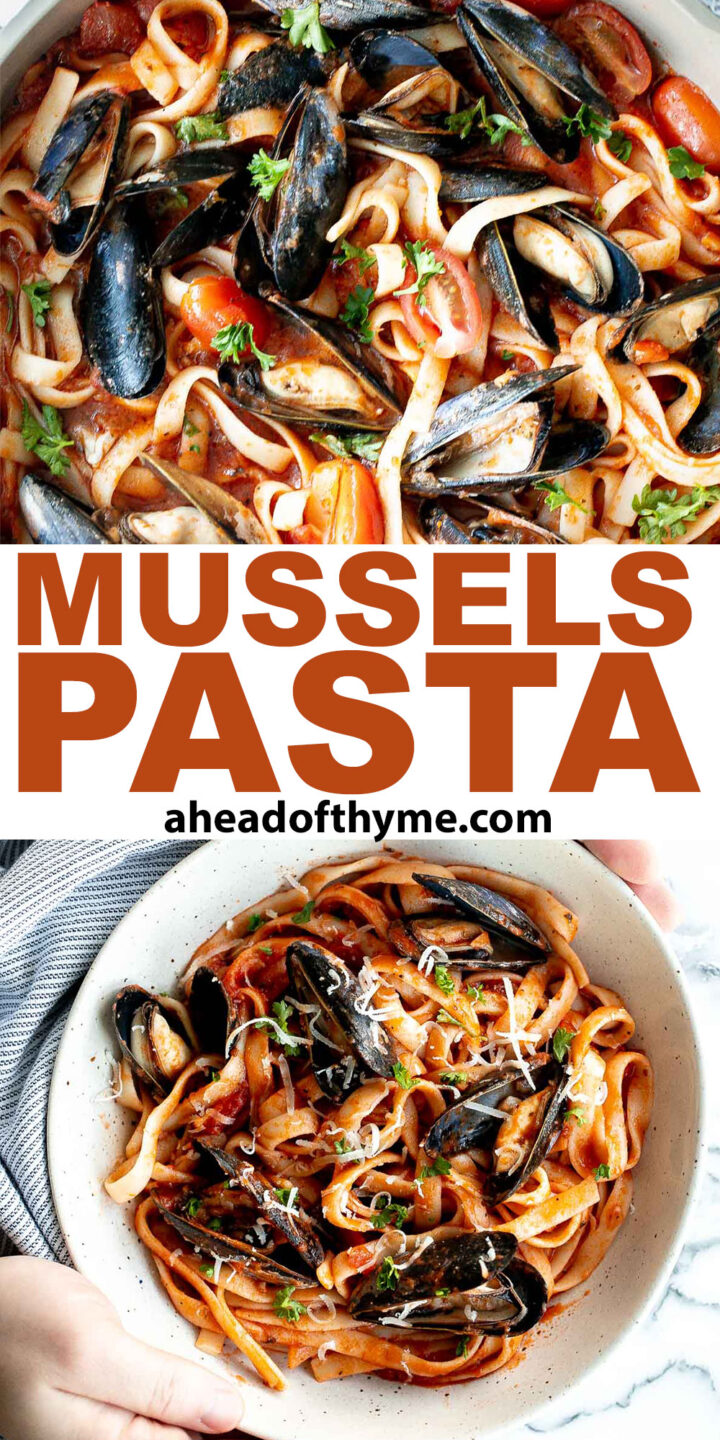 Mussels Pasta in Tomato Sauce - Ahead of Thyme
