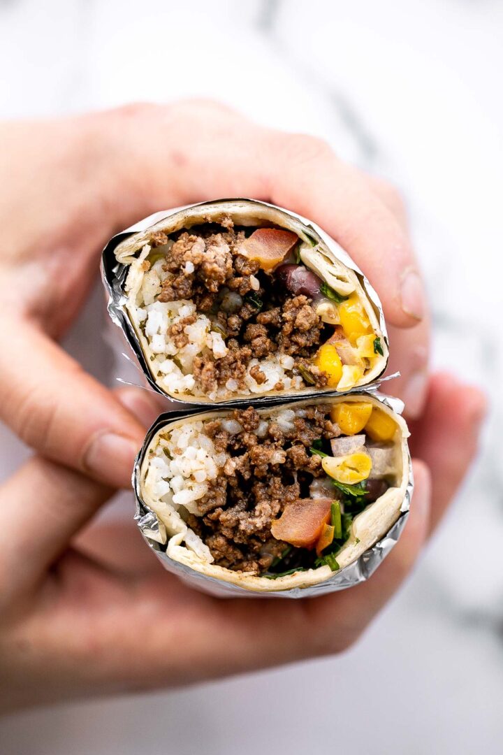 Beef and Bean Burritos - Ahead of Thyme