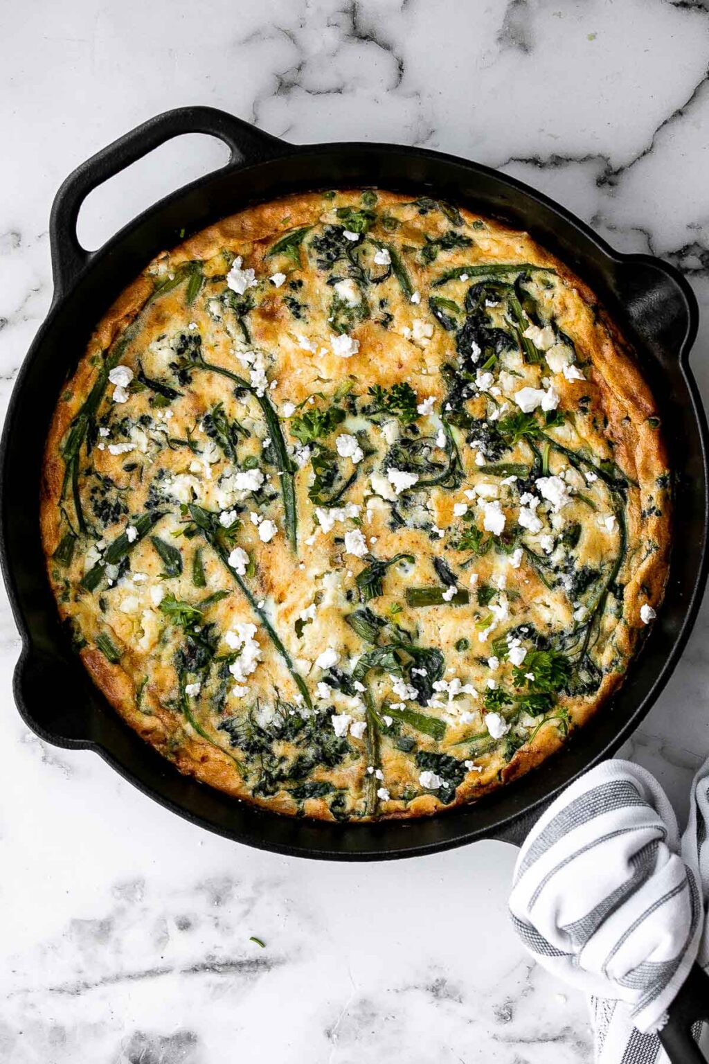 Spring Vegetable Frittata - Ahead of Thyme