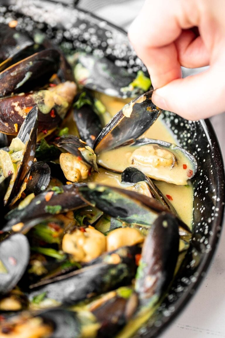 Yellow Curry Mussels - Ahead of Thyme