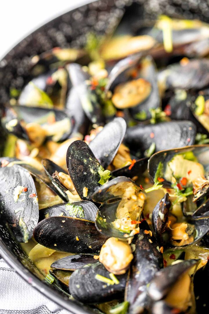 Yellow Curry Mussels - Ahead of Thyme