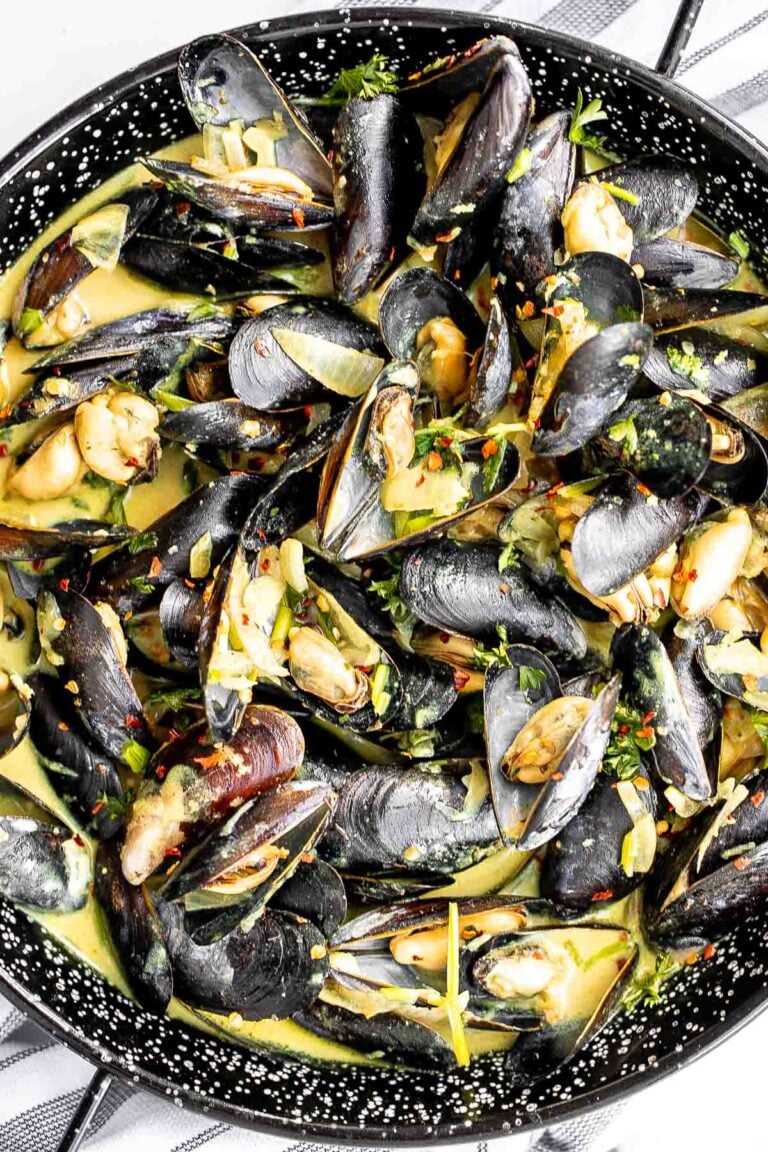 Yellow Curry Mussels - Ahead of Thyme