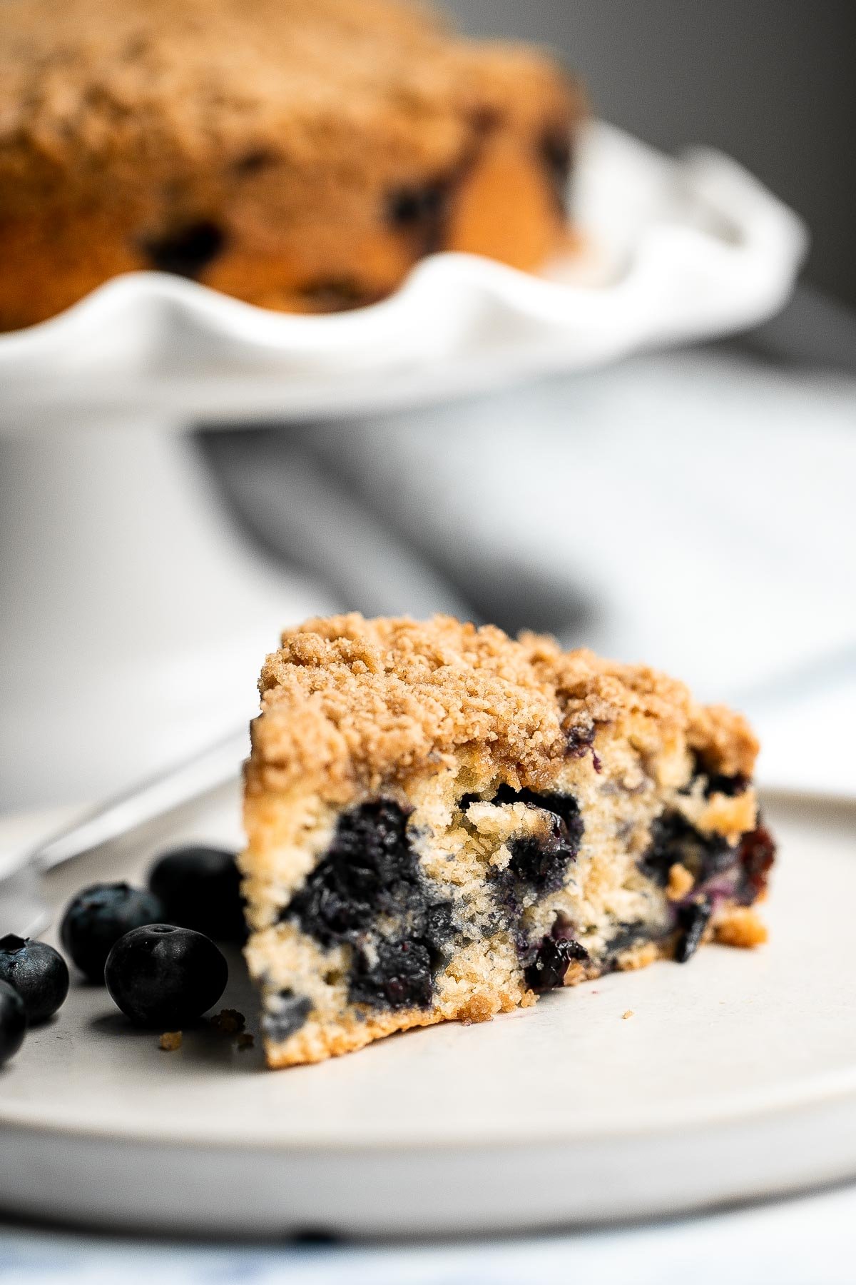 Blueberry Buckle Cake - Ahead of Thyme