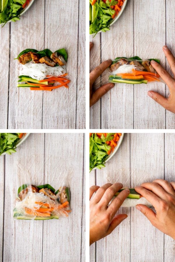 Vietnamese Summer Rolls with Chicken - Ahead of Thyme