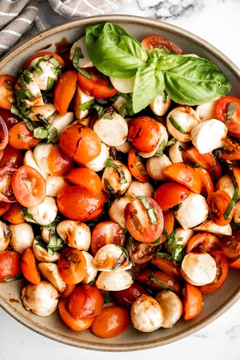 Tomato and Mozzarella Caprese Salad - Ahead of Thyme