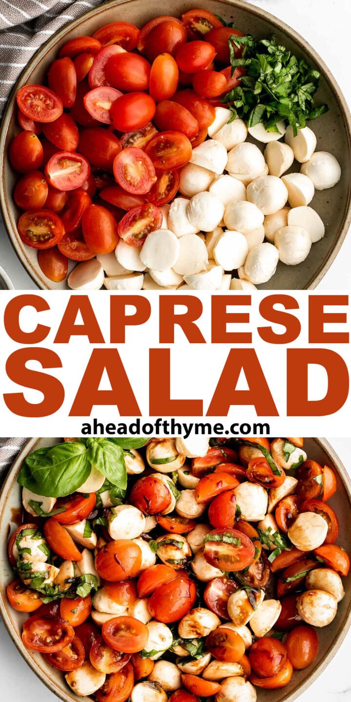Tomato and Mozzarella Caprese Salad - Ahead of Thyme
