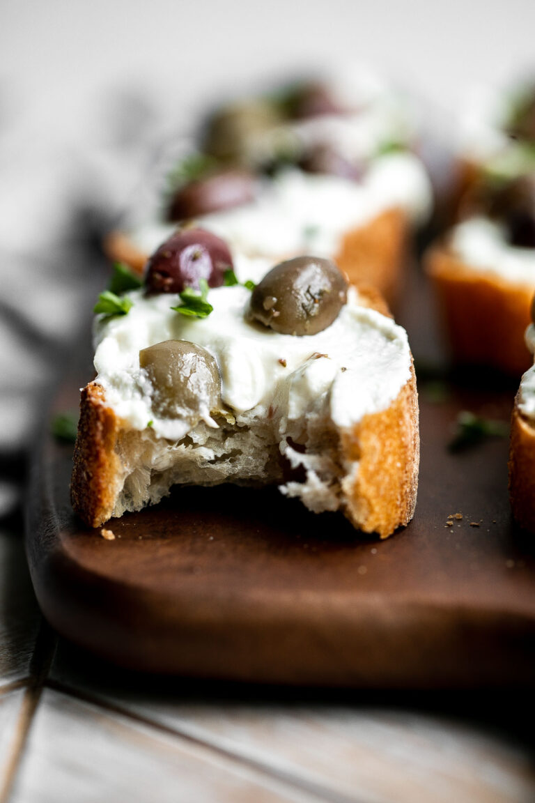 Whipped Feta Crostini - Ahead of Thyme