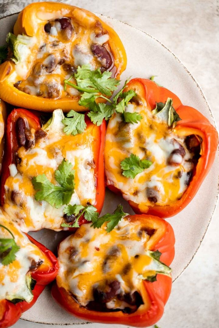 Chili Stuffed Peppers - Ahead of Thyme