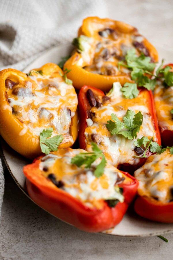 Chili Stuffed Peppers - Ahead of Thyme