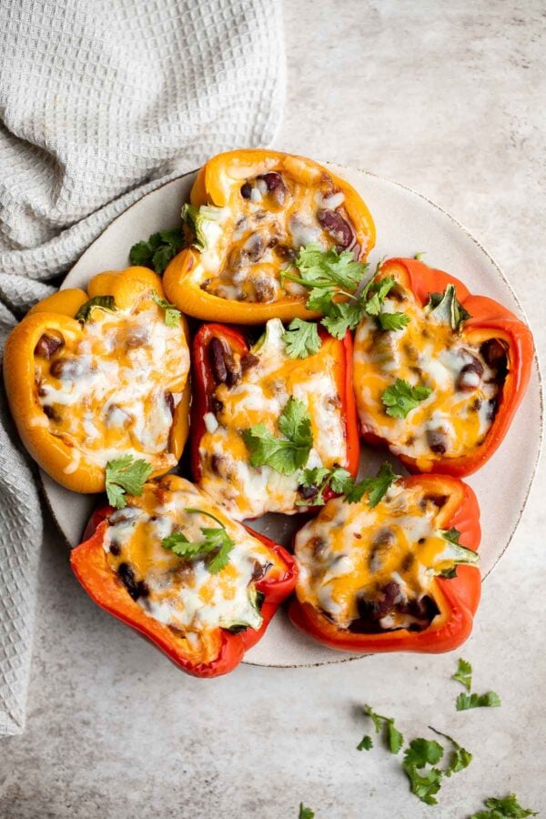 Chili Stuffed Peppers - Ahead of Thyme