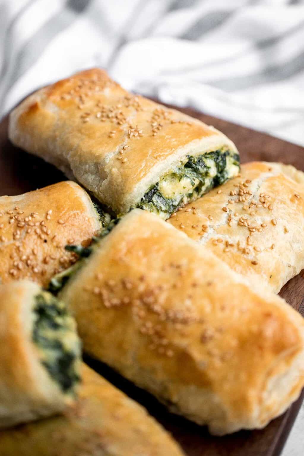 Spinach Cheese Rolls - Ahead of Thyme