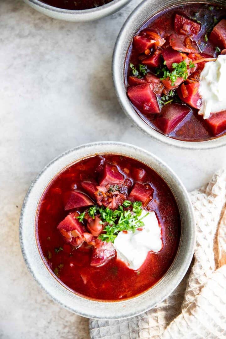 Borscht (Beet Soup) - Ahead of Thyme