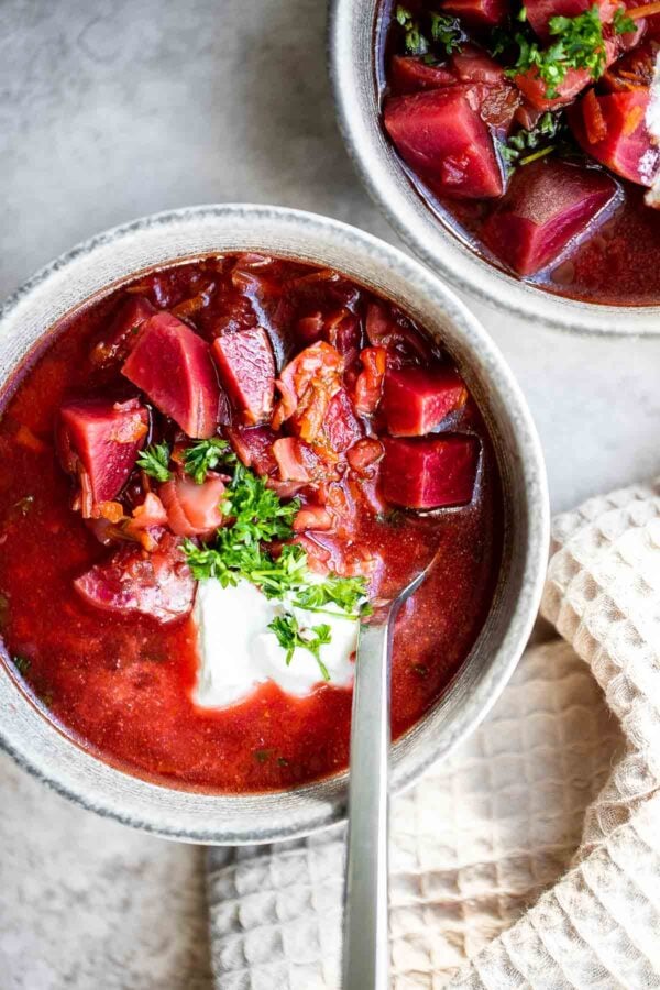Borscht (Beet Soup) - Ahead of Thyme