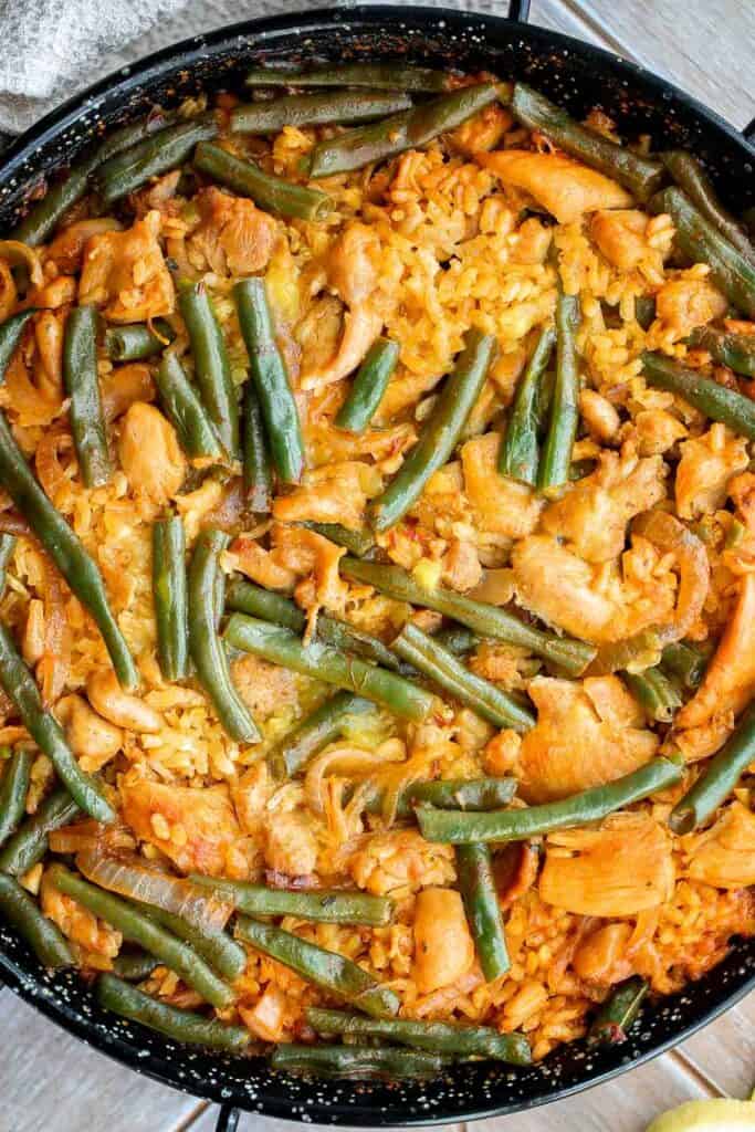 Chicken Paella (Paella Valenciana) - Ahead of Thyme